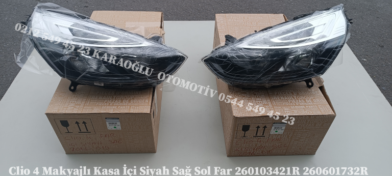 260103421R Renault Clio 4 Sağ Sol Ön Far Makyajlı | Renault Yedek ...