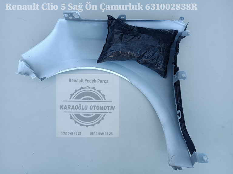 Clio 5 Sağ Ön Çamurluk 631002838R | Renault Yedek Parçacı Karaoğlu