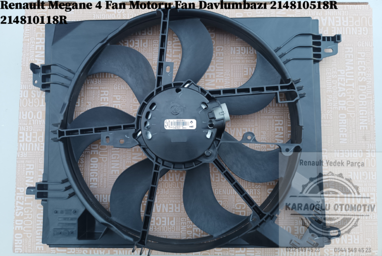 Renault Megane IV Fan Motoru Fan Davlumbazı 214810518R 214810118R ...